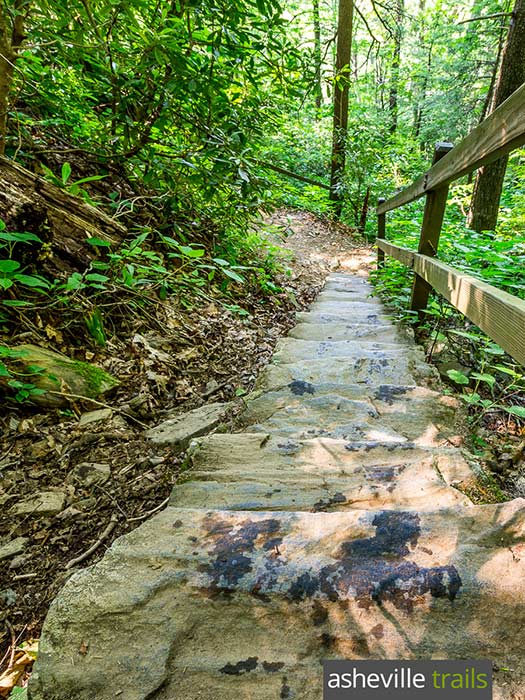 Crabtree Falls Trail on the Blue Ridge Parkway in NC