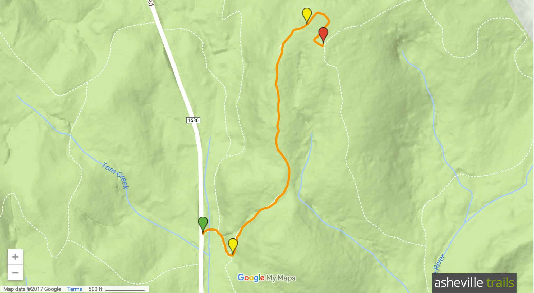 Cedar Rock Mountain: Big Rock Trail at Dupont State Forest