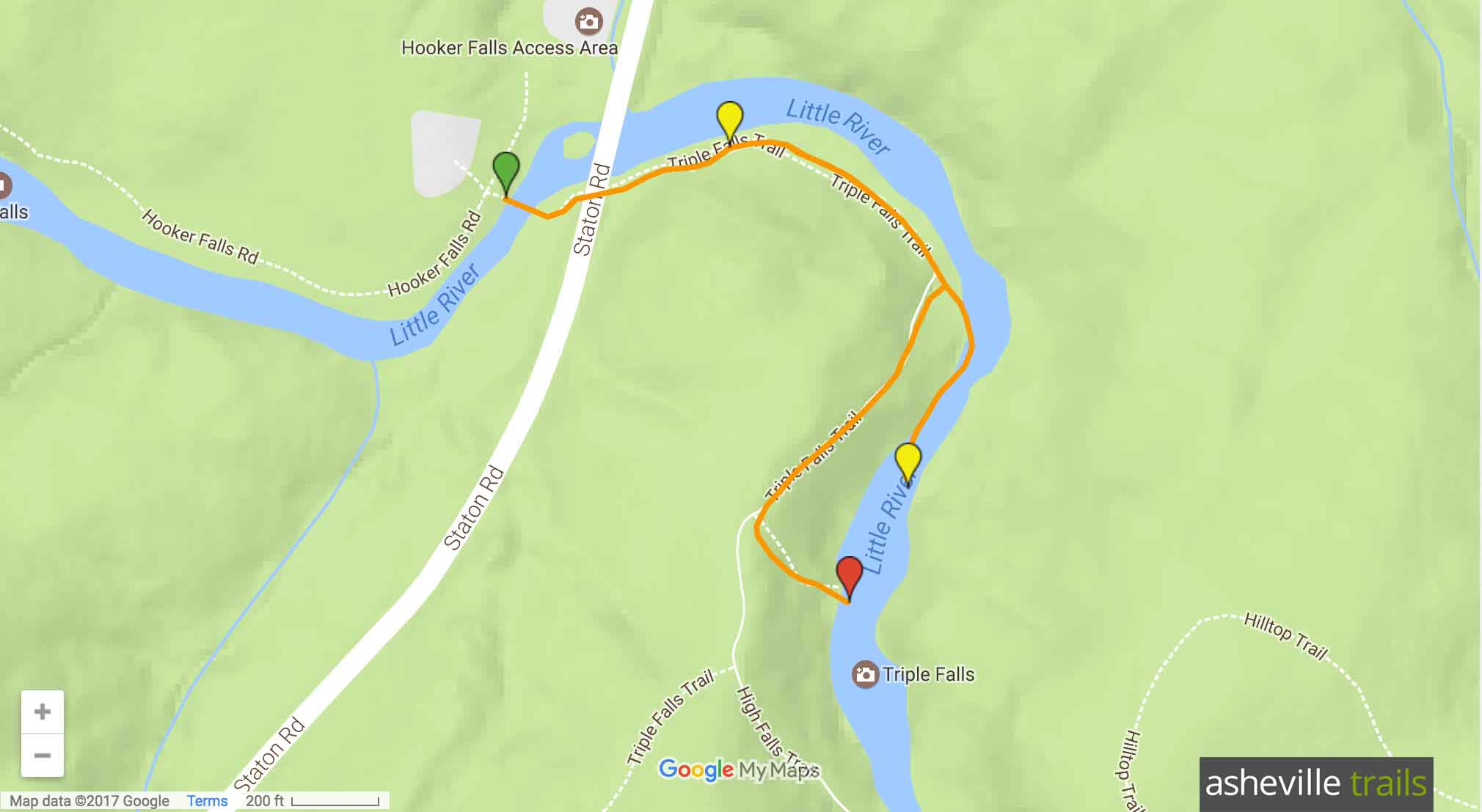 Triple Falls NC at DuPont State Forest