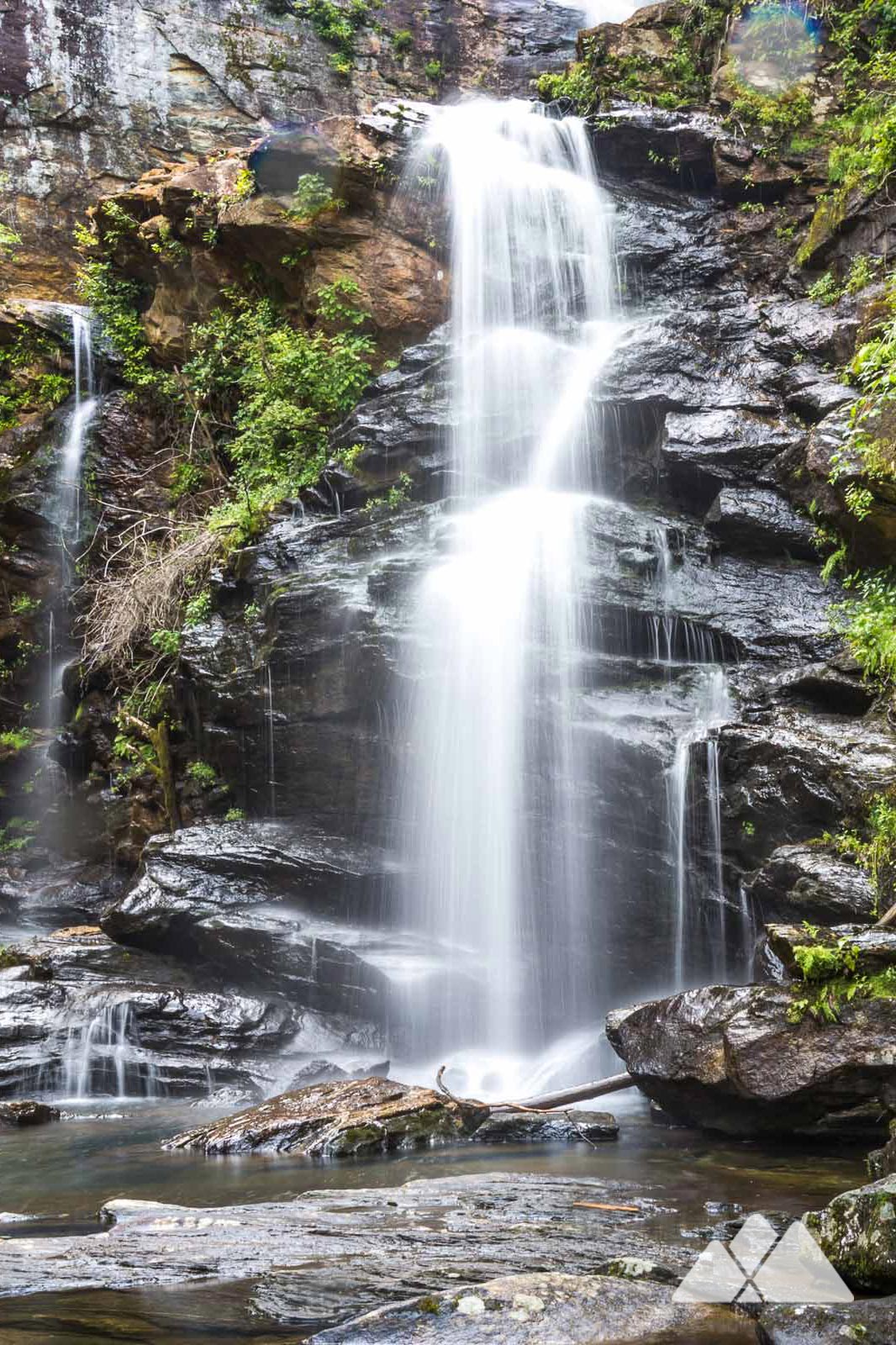 High Falls Waterfall at Lake Glenville in Cashiers, NC - Asheville Trails