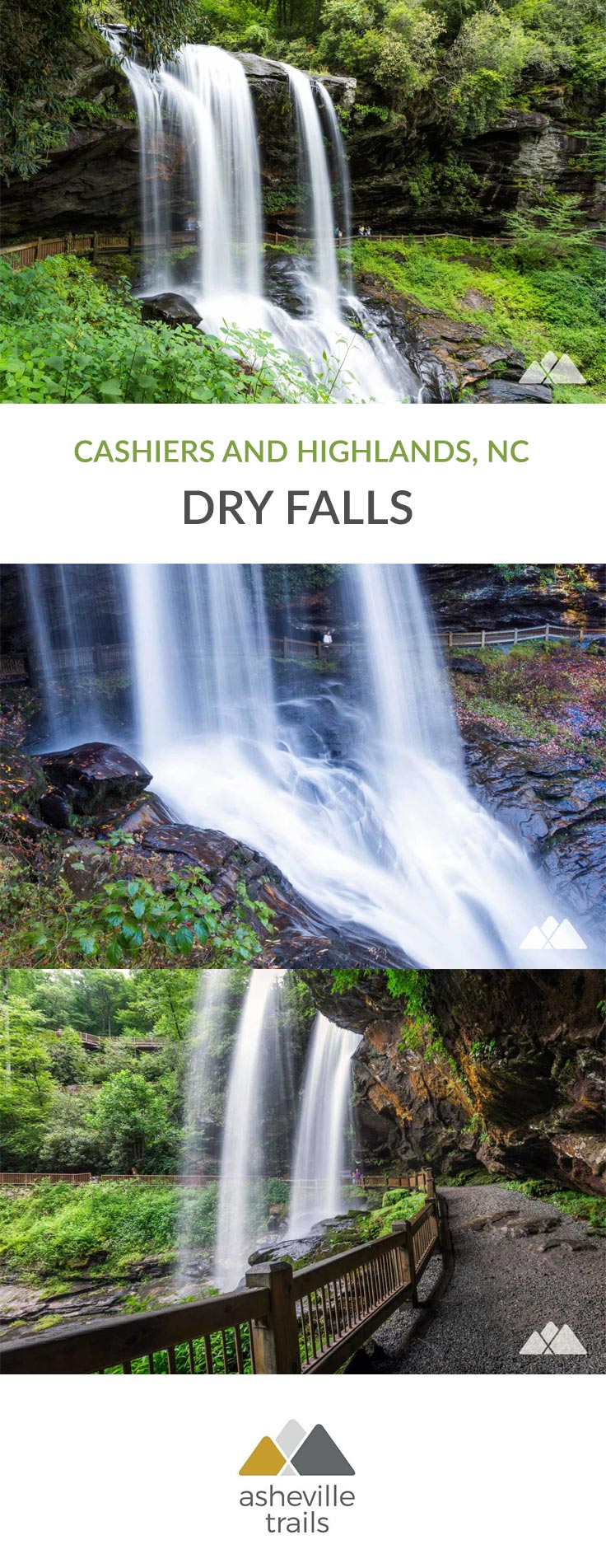 Dry Falls near Highlands, NC - Asheville Trails