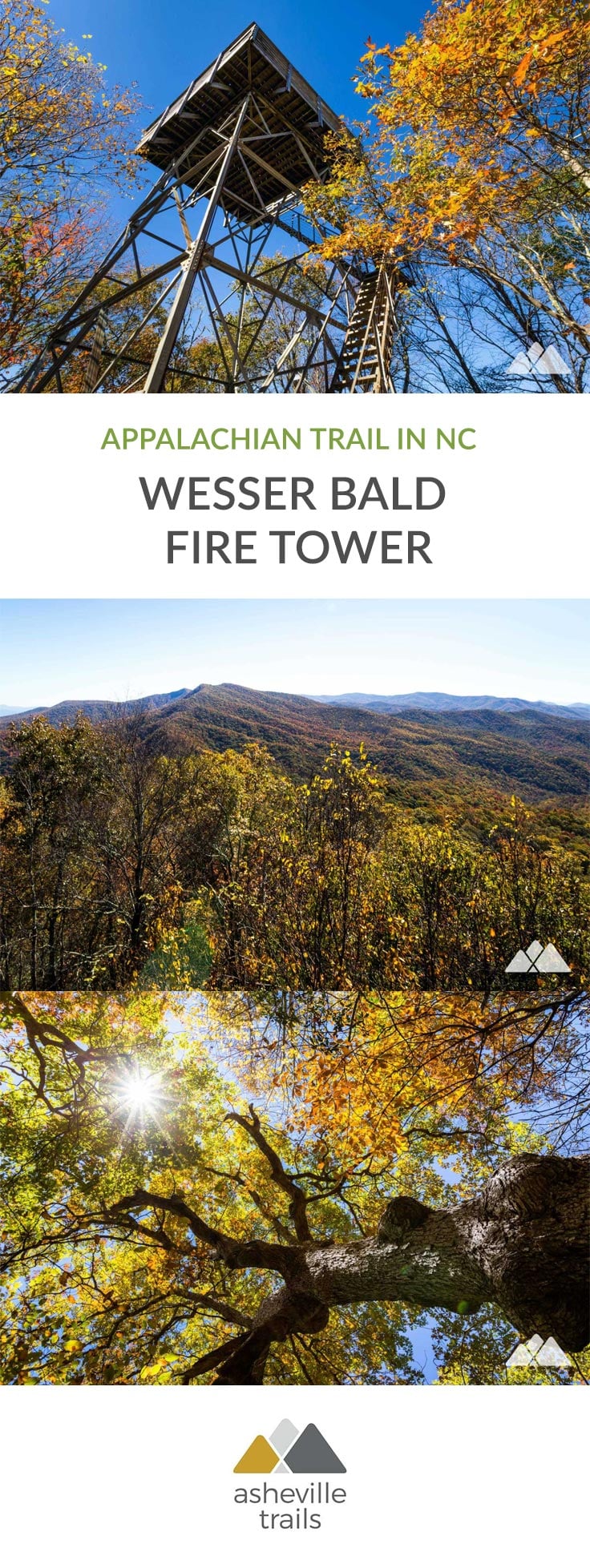 Wesser Bald Fire Tower on the Appalachian Trail - Asheville Trails