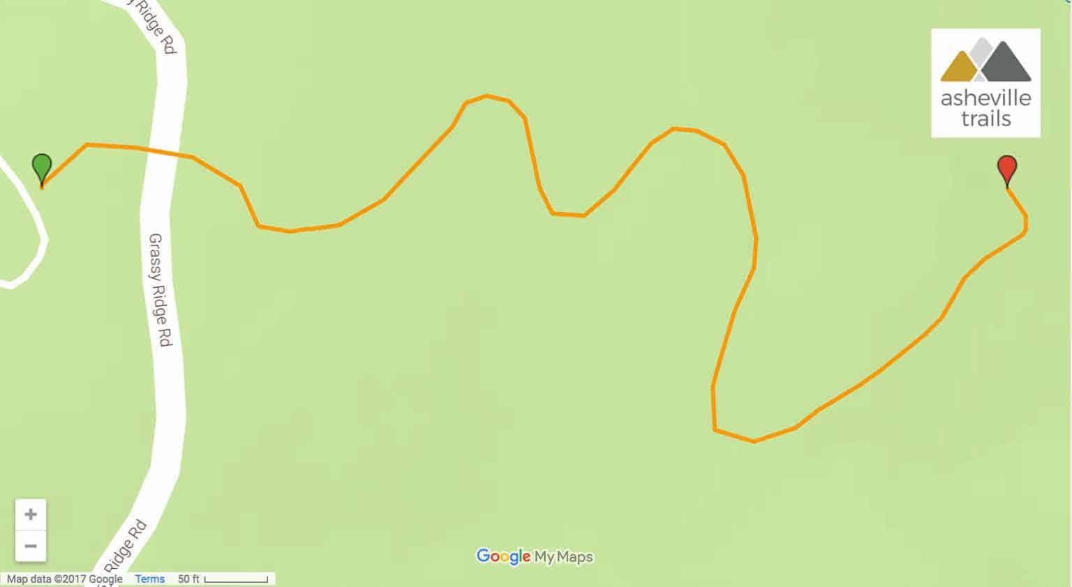 Bearwallow Falls Trail at Gorges State Park