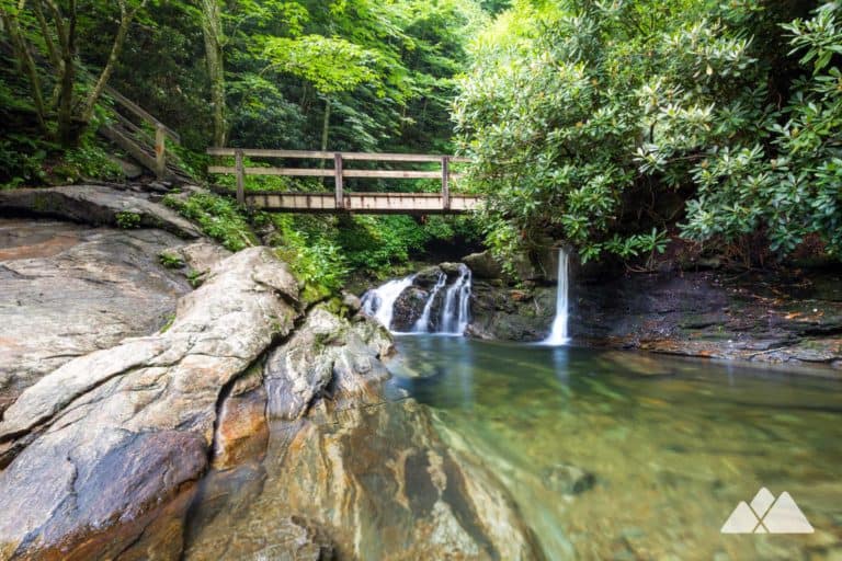 Skinny Dip Falls on the Blue Ridge Parkway - Asheville Trails